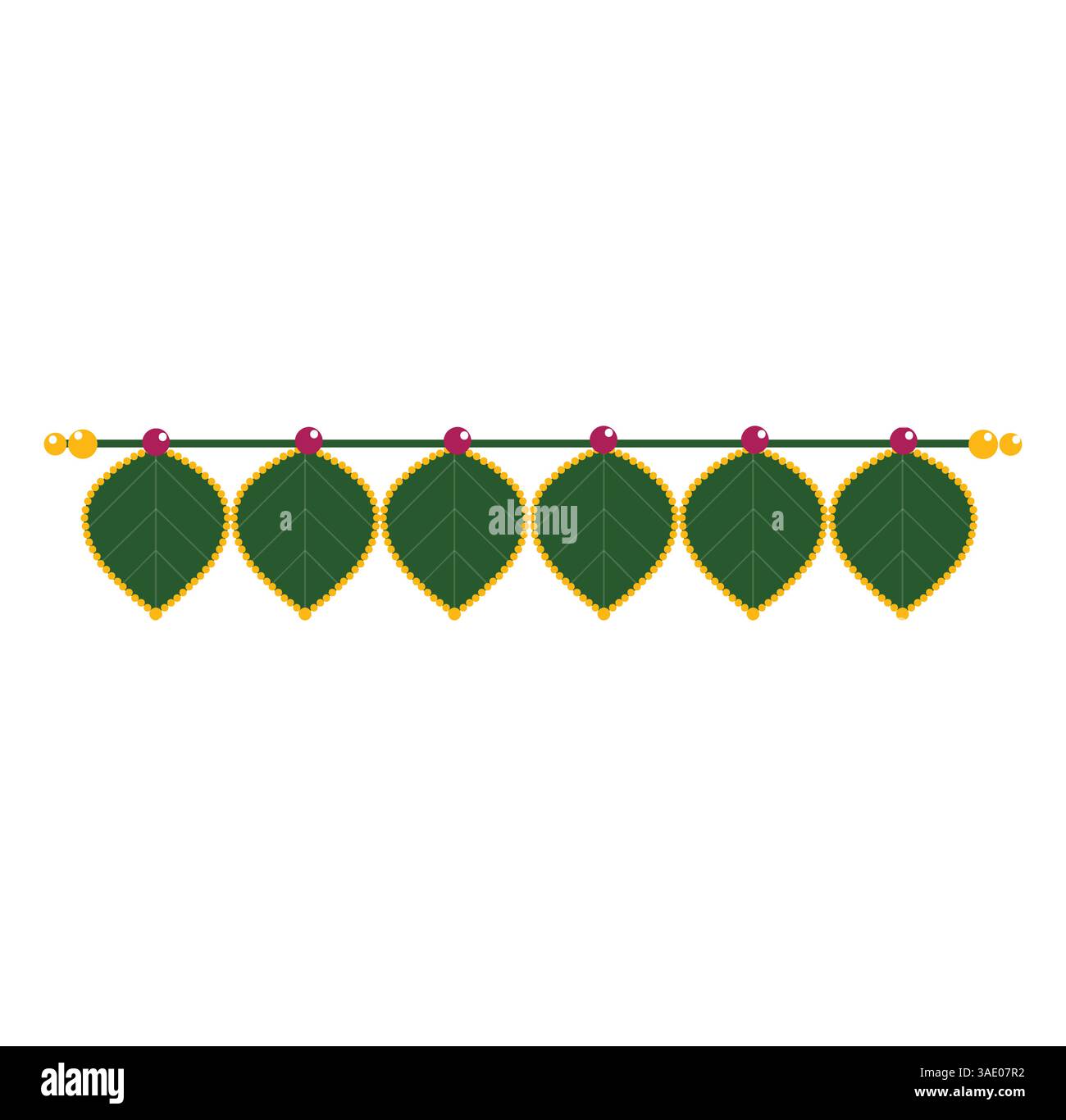 Indian Culture Leaf Garland Stock Vector Image & Art - Alamy