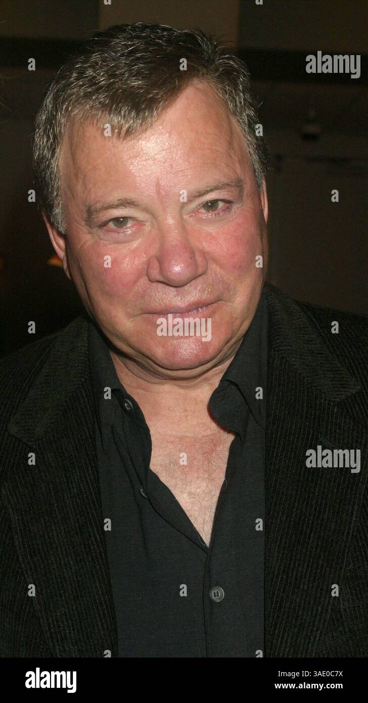 Oct 24, 2004; New York, NY, USA; Actor WILLIAM SHATNER at a charity ...
