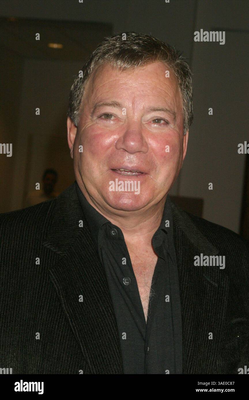 Oct 24, 2004; New York, NY, USA; Actor WILLIAM SHATNER at a charity ...
