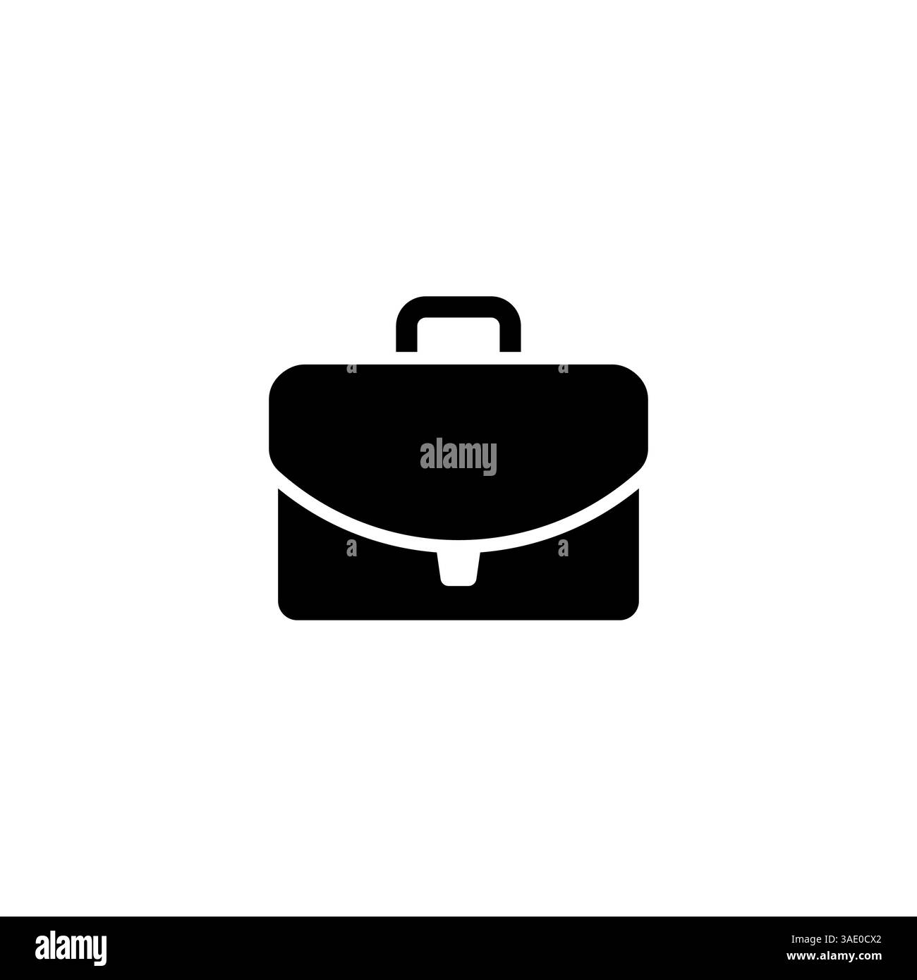 briefcase business icon in black color on a white background, business ...