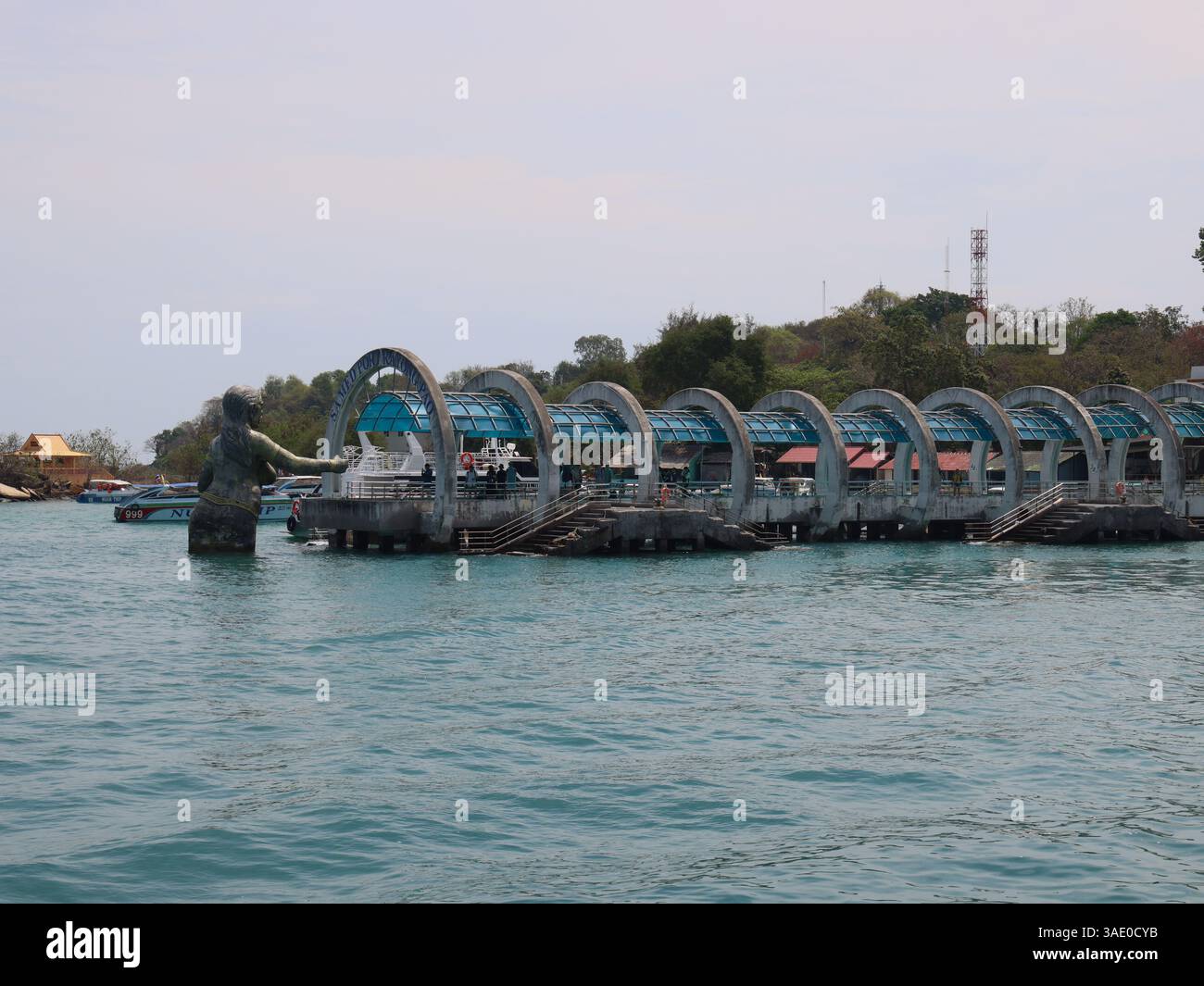 Stunning Scenic View of a Unique Floating Dock Structure Set Amidst ...