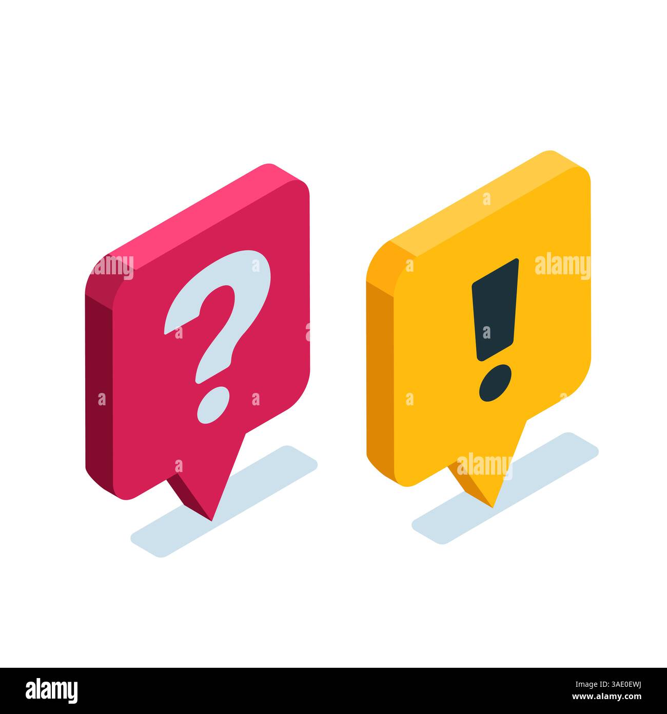 isometric text bubble icon in black on white background with ...