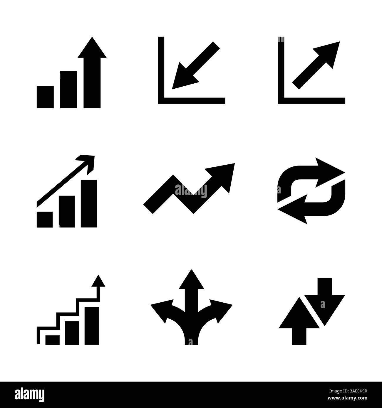 Financial management charts in Stock Vector Images - Alamy