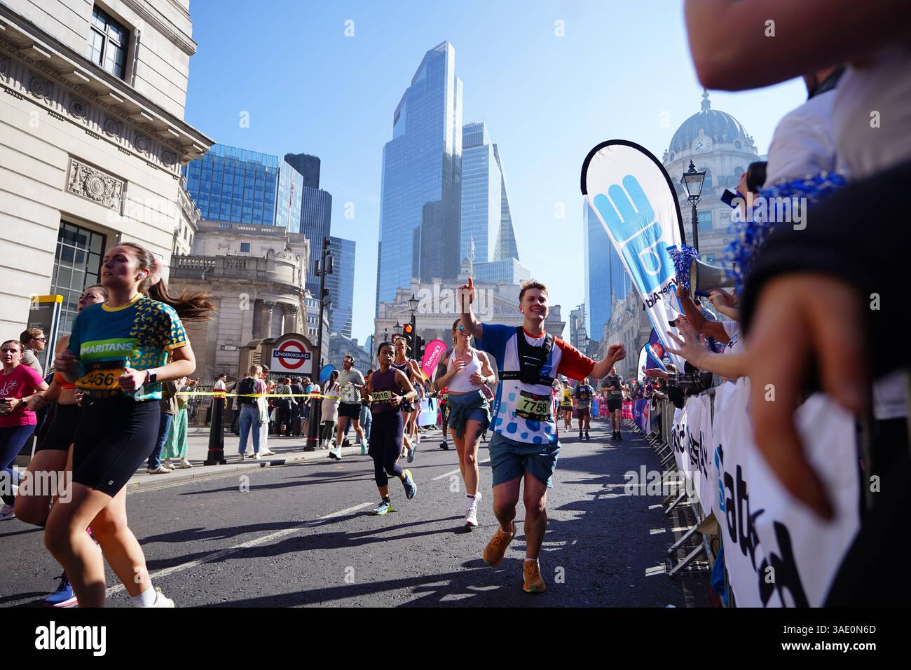 Runners in Bank taking part in the London Landmarks Half Marathon. The ...