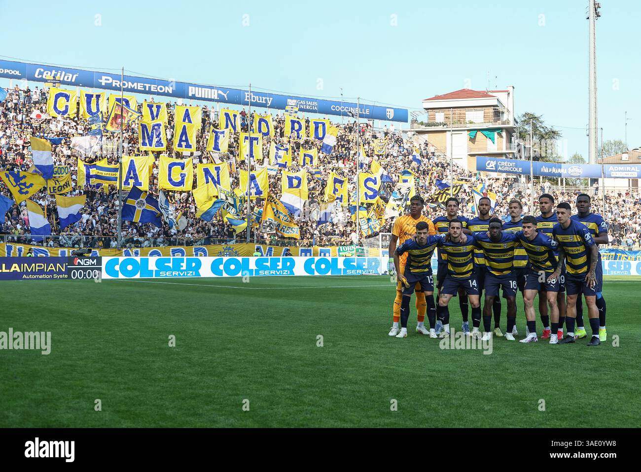 Team (Parma) during the Italian Serie A match between Parma 2-2 Inter at Ennio Tardini Stadium ...
