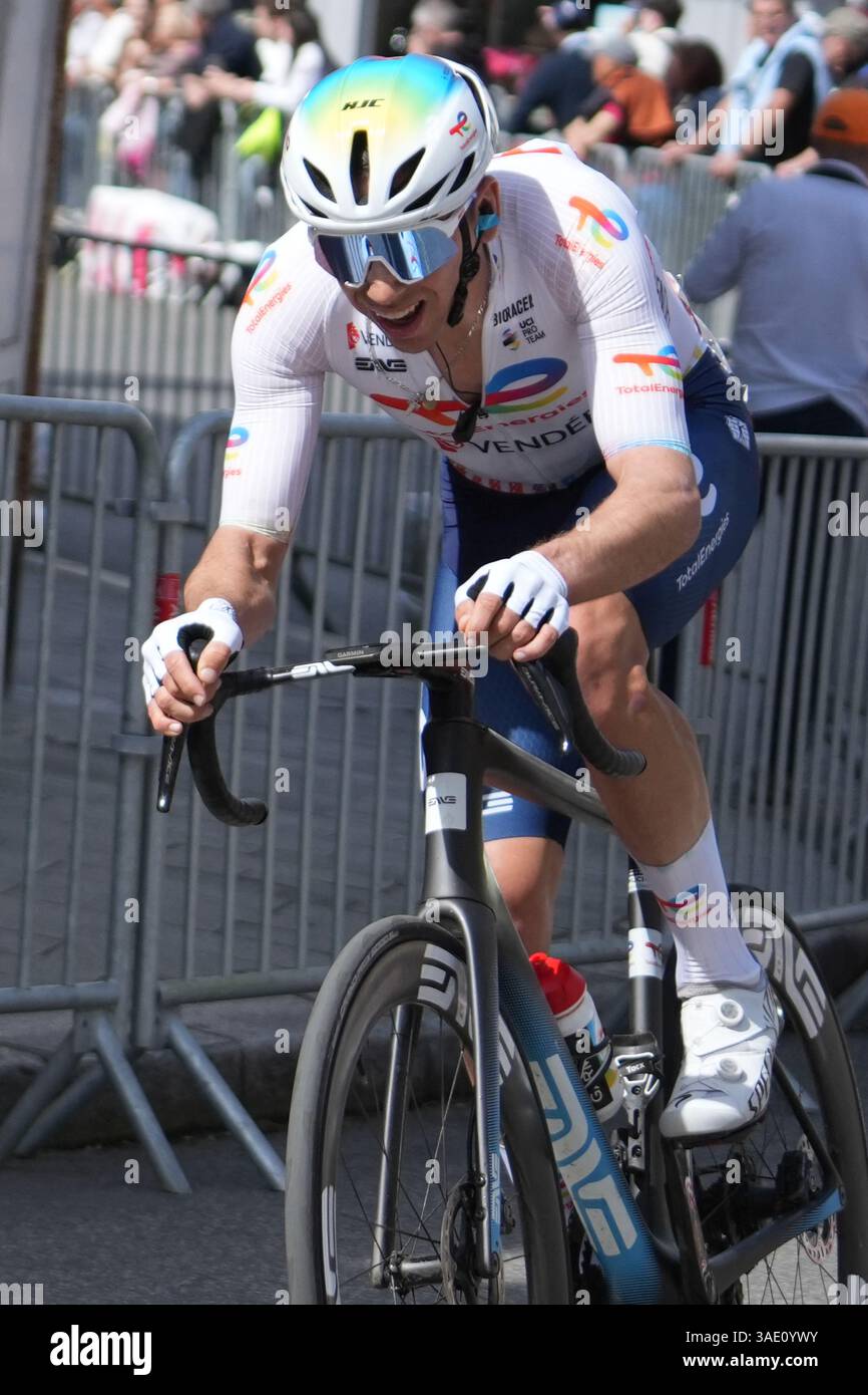 LEROUX Samuel of Team TotalEnergies during the Adélie de Vitré 2025 ...