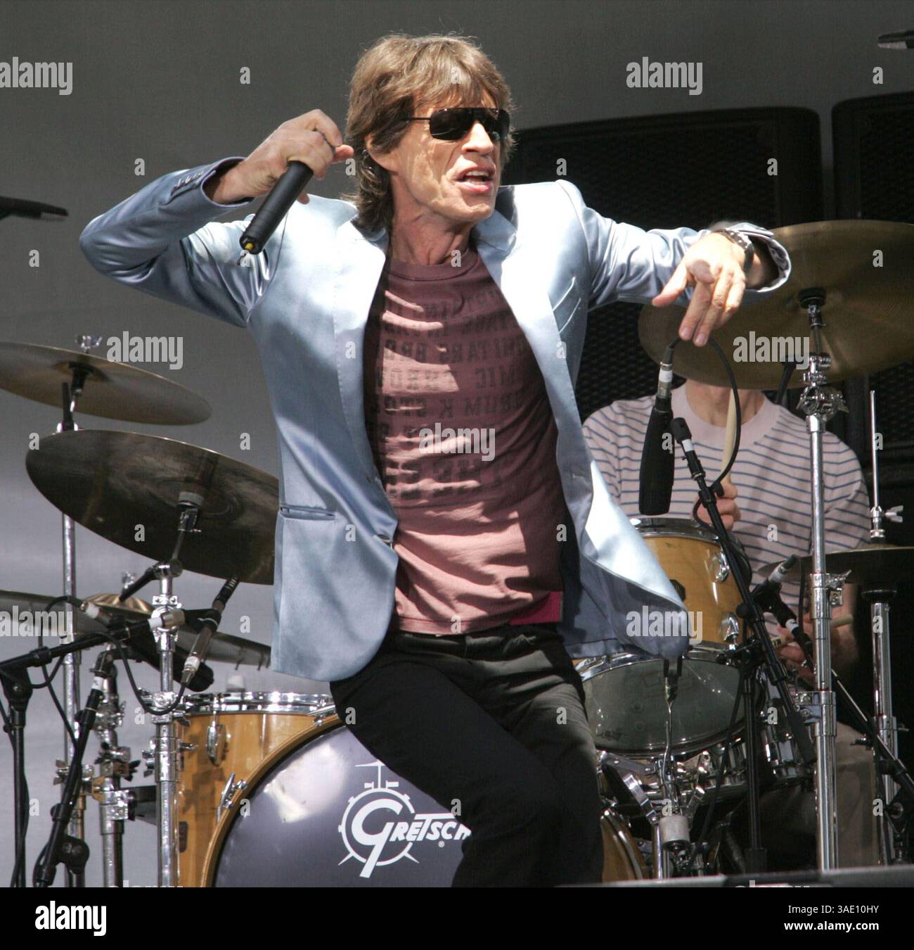 May 10, 2005; New York, NY, USA; Band member MICK JAGGER performs at ...
