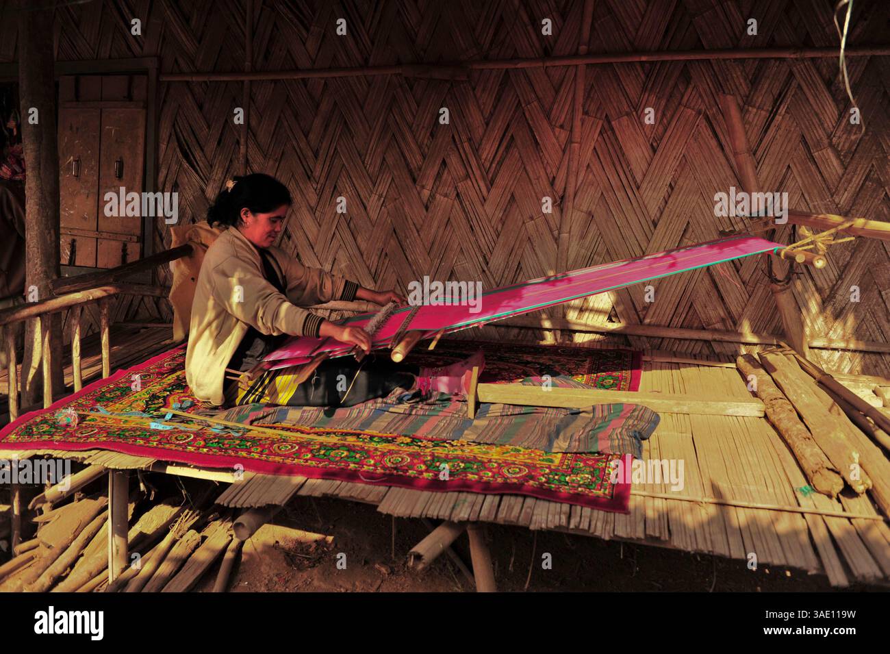 Nov. 30, 2011 - Arunachal Pradesh, India - Weavers in Arunachal Pradesh ...