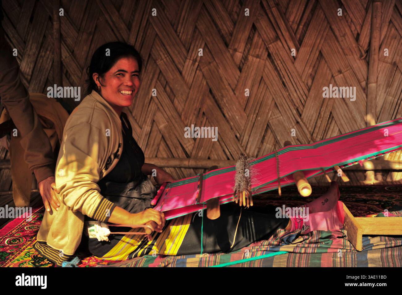 Nov. 30, 2011 - Arunachal Pradesh, India - Weavers in Arunachal Pradesh ...