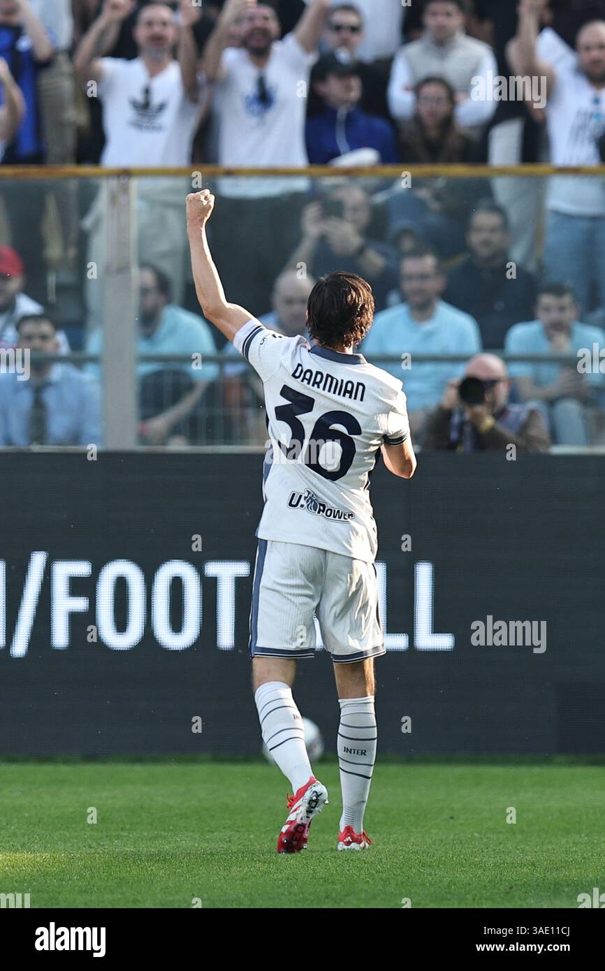 Matteo Darmian (Inter) celebrates after scoring his teamÕs first goal ...