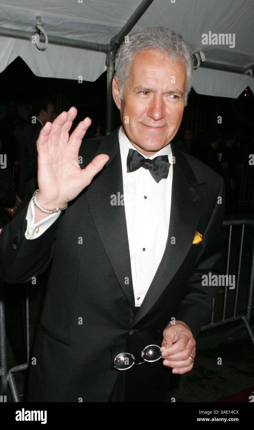 May 20, 2005; New York, NY, USA; Jeopardy host ALEX TREBEK at the ...