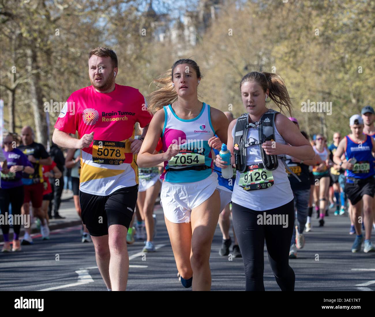 Runner's participate in the London Landmarks Half Marathon London uk Stock Photo - Alamy