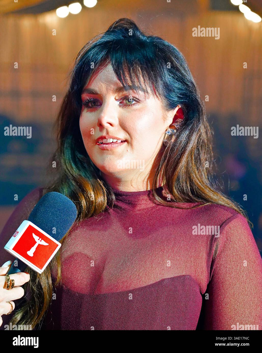 Polish-Czech singer Ewa Farna gives an interview during Czech Music ...