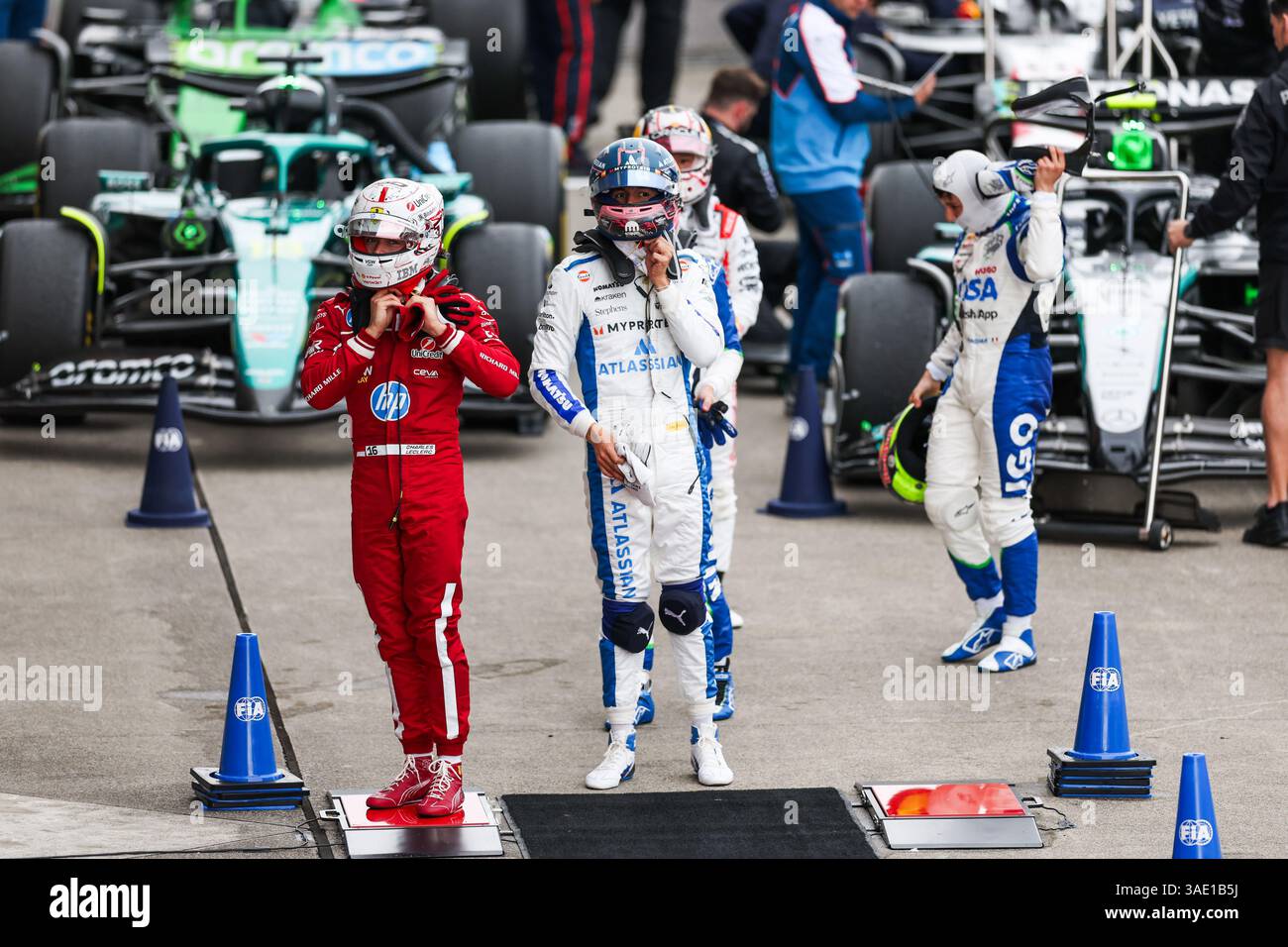 LECLERC Charles (mco), Scuderia Ferrari SF-25, portrait FIA weight ...
