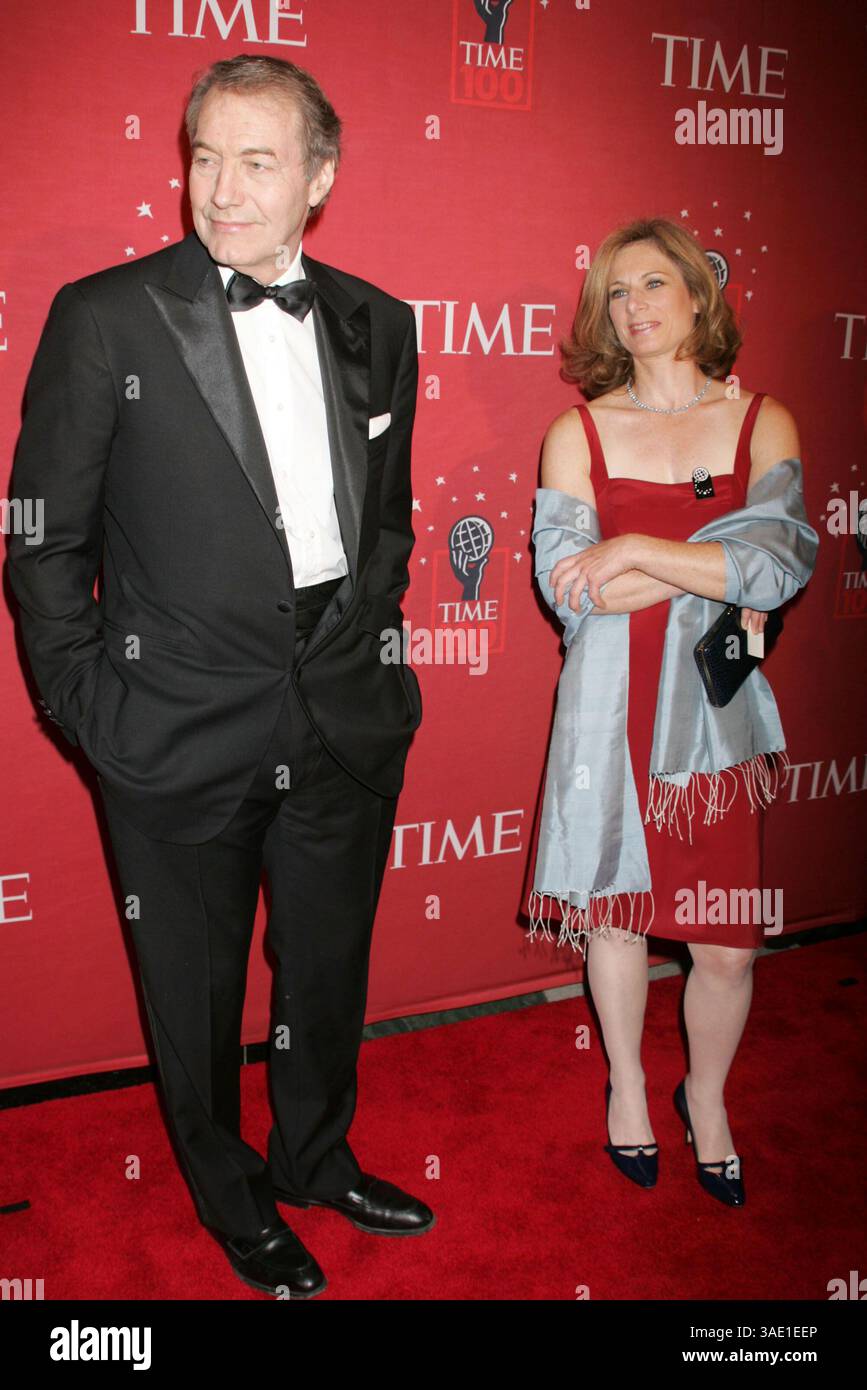 May 08, 2008 - New York, NY, USA - CHARLIE ROSE and AMANDA BURDEN at ...
