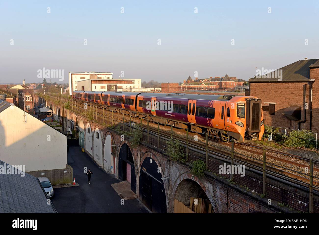 West Midlands Railway new Class 196 diesel multiple unit train on the ...