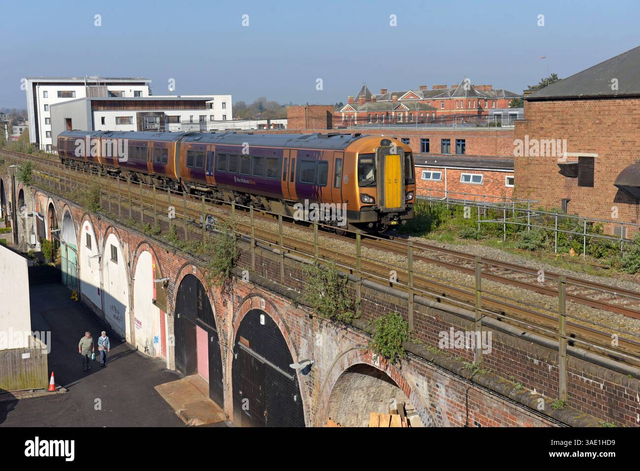 West Midlands Railway Class 172 diesel multiple unit train on the ...