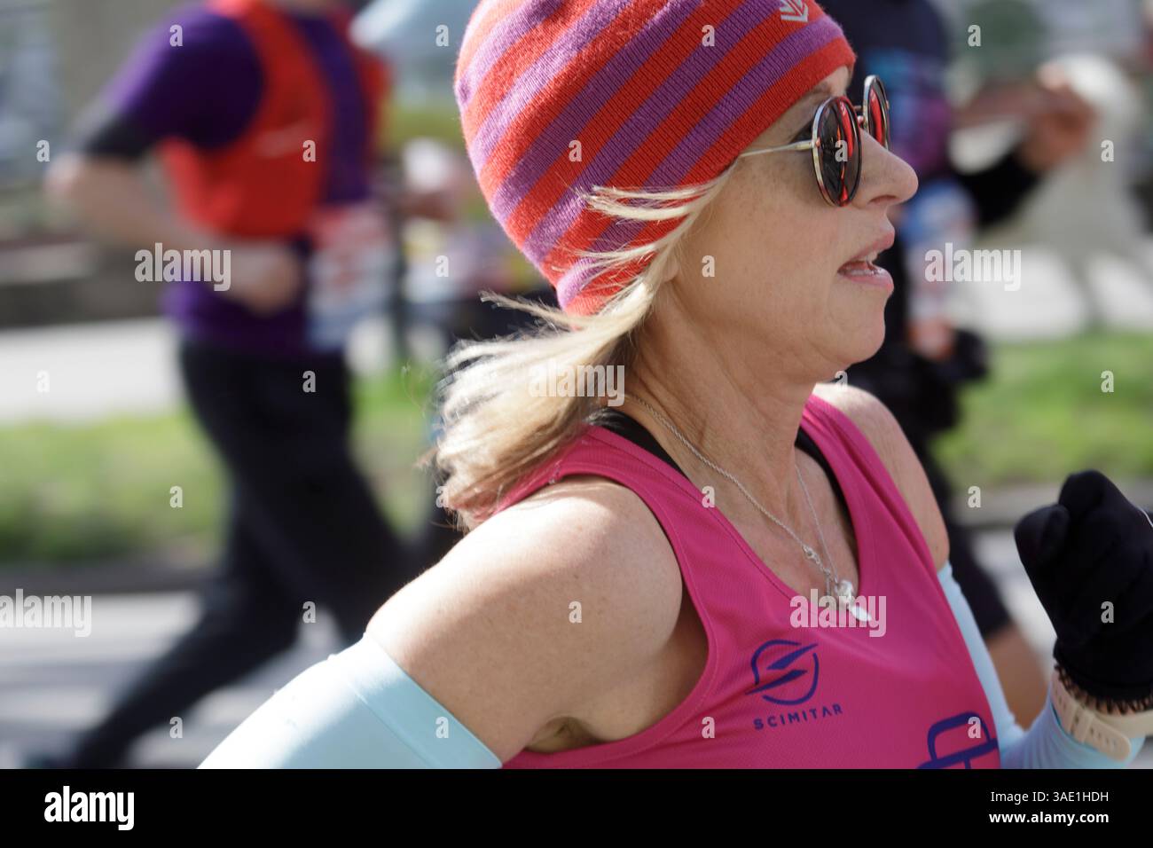 AUSTRIA; VIENNA; 20250406; Participants of the Vienna City Marathon ...
