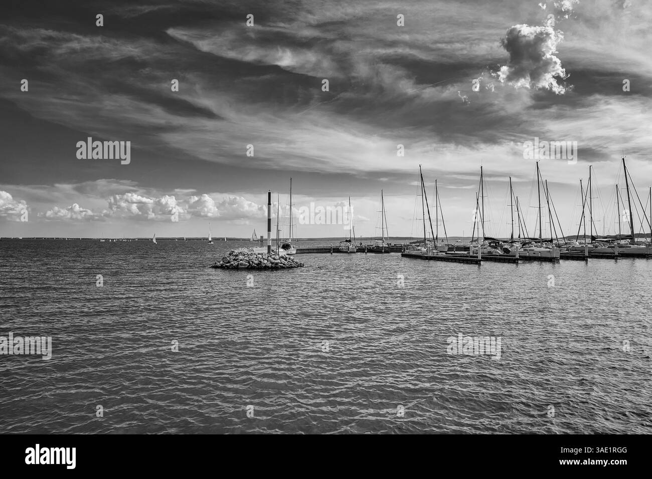 Lake Balaton panorama Badacsony, Hungary Stock Photo - Alamy