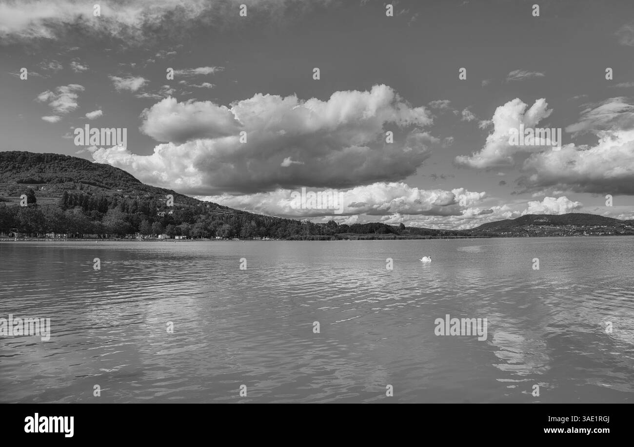 Lake Balaton panorama Badacsony, Hungary Stock Photo - Alamy