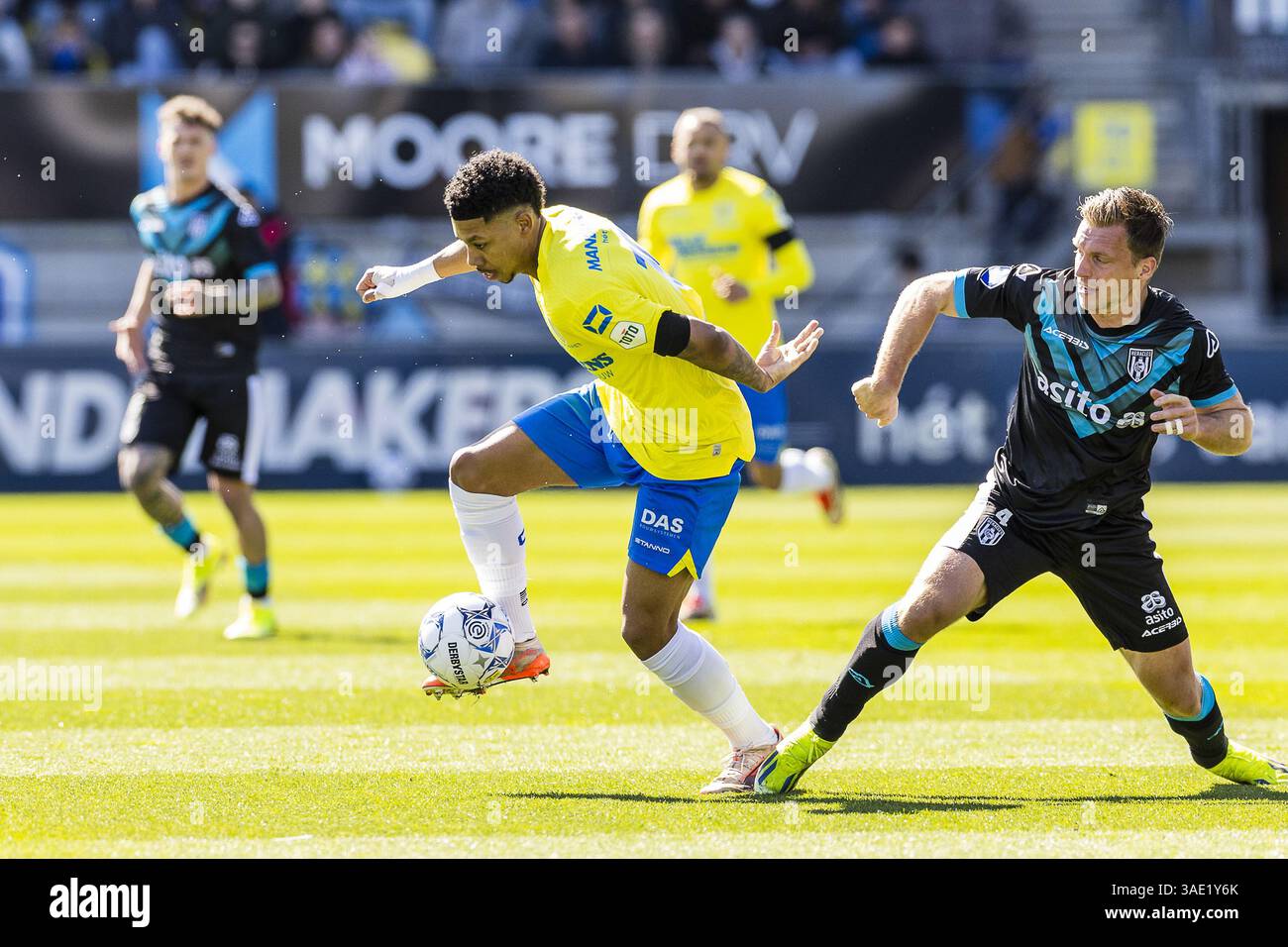 Waalwijk, Netherlands. 06th Apr, 2025. WAALWIJK, 06-04-2025. Mandemakers stadium, season 2024/ ...