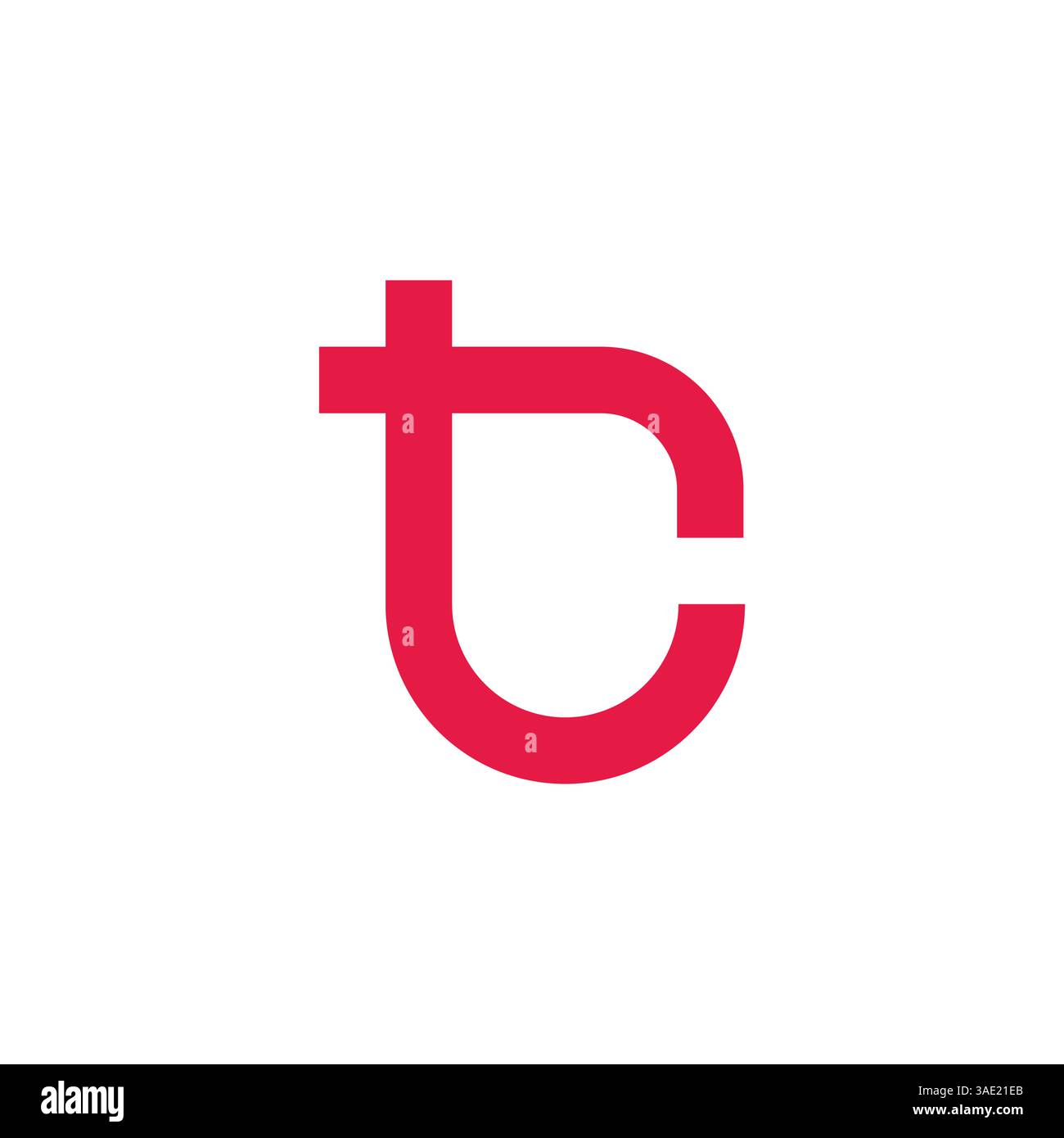 letter tc simple geometric lines logo vector Stock Vector Image & Art ...
