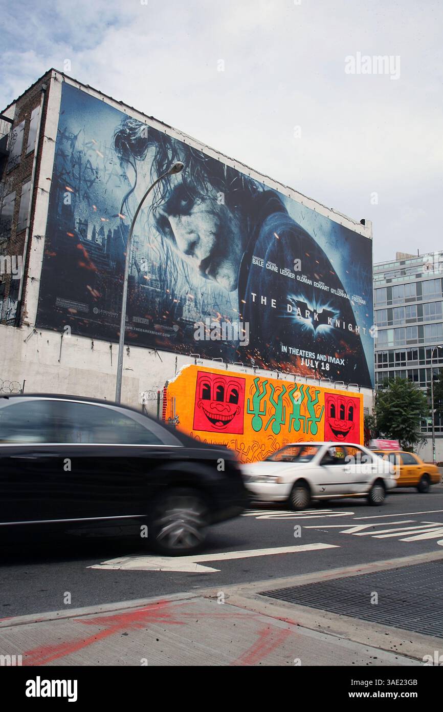 July 9 2008, New York City An enormous billboard poster advertising the ...