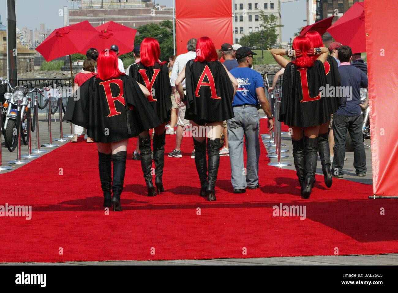 July 8 2008, New York City Biker Girls on the set of season Three of ...