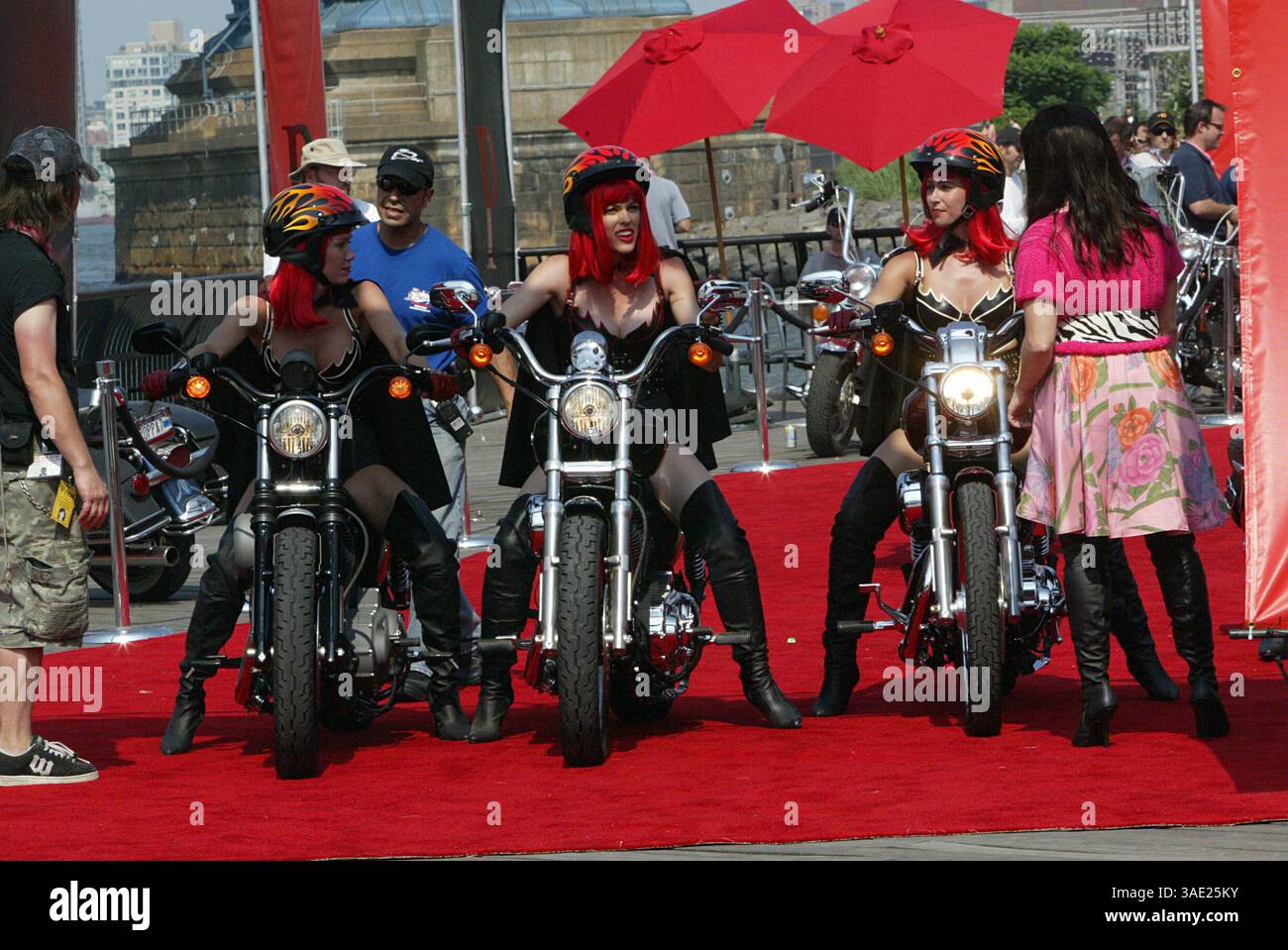 July 8 2008, New York City Biker Girls on the set of season Three of ...