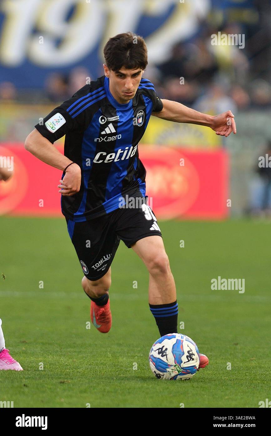 Pisa, Italy. 06th Apr, 2025. Alessandro Arena (Pisa) during AC Pisa vs Modena FC, Italian soccer ...