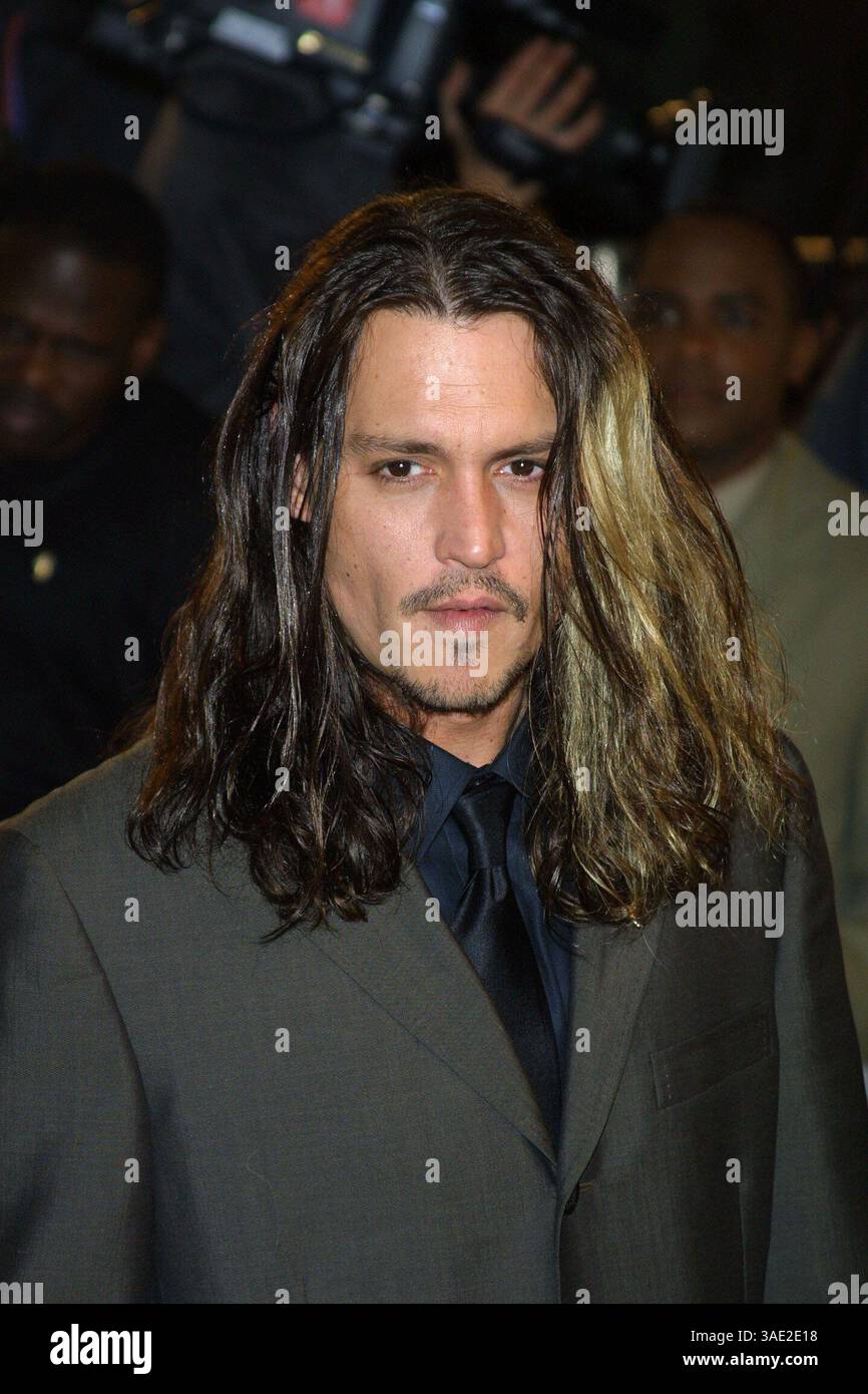 Mar 29, 2001; Los Angeles, CA, USA; Actor JOHNNY DEPP @ the premiere of ...