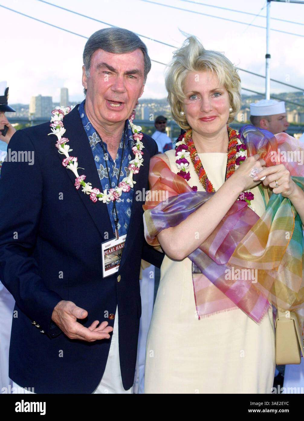 May 21, 2001; Honolulu, Hawai, USA; Reporter SAM DONALDSON & wife JAN ...