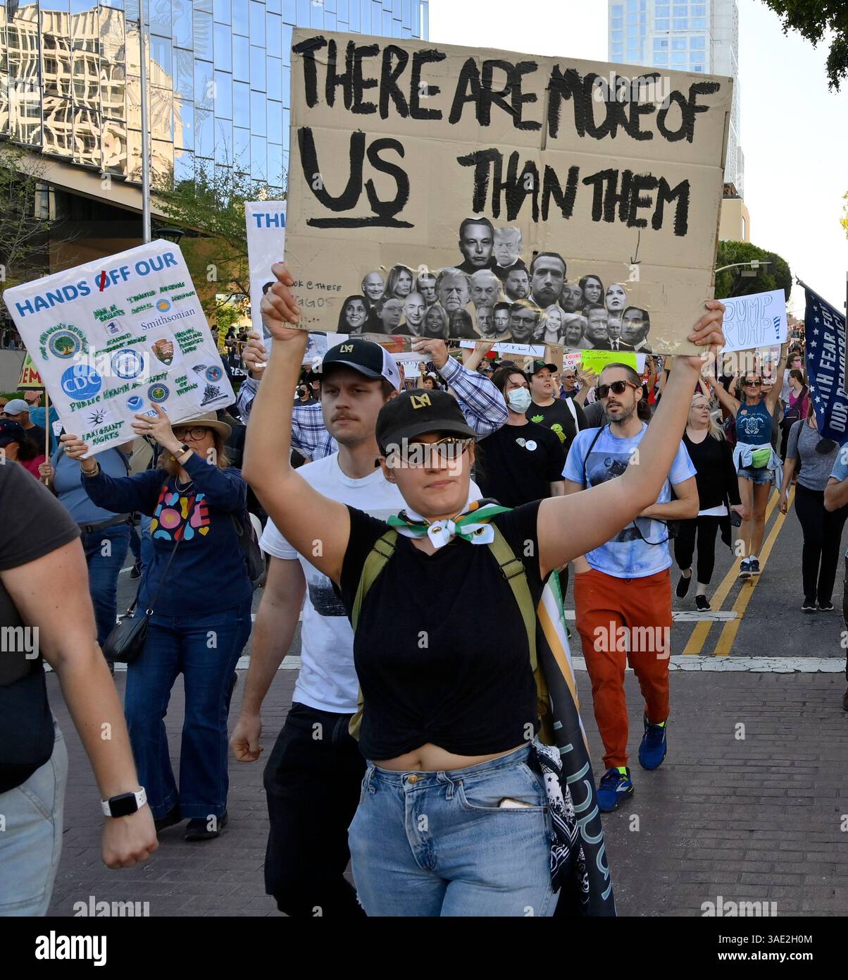 Los Angeles, United States. 05th Apr, 2025. Thousands of protesters ...