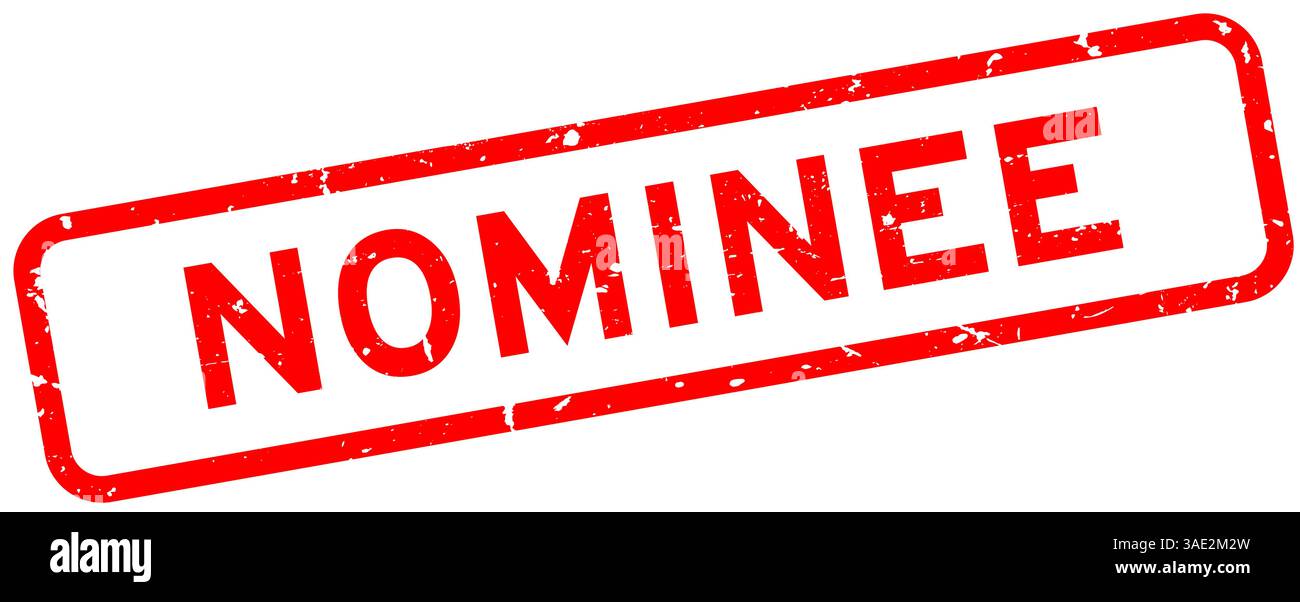 Grunge red nominee word square rubber seal stamp on white background Stock Vector Image & Art ...