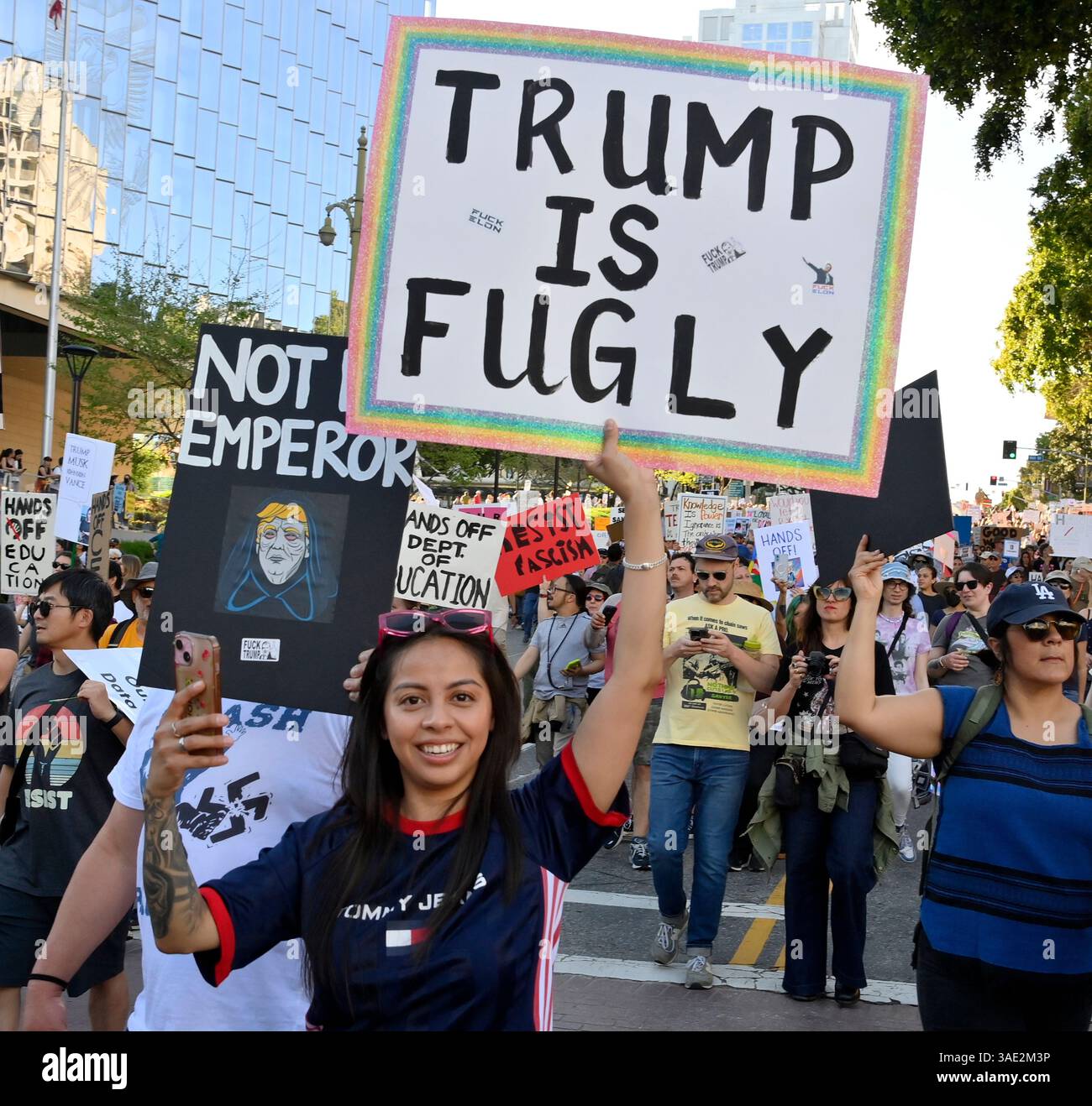 Los Angeles, United States. 05th Apr, 2025. Thousands of protesters ...