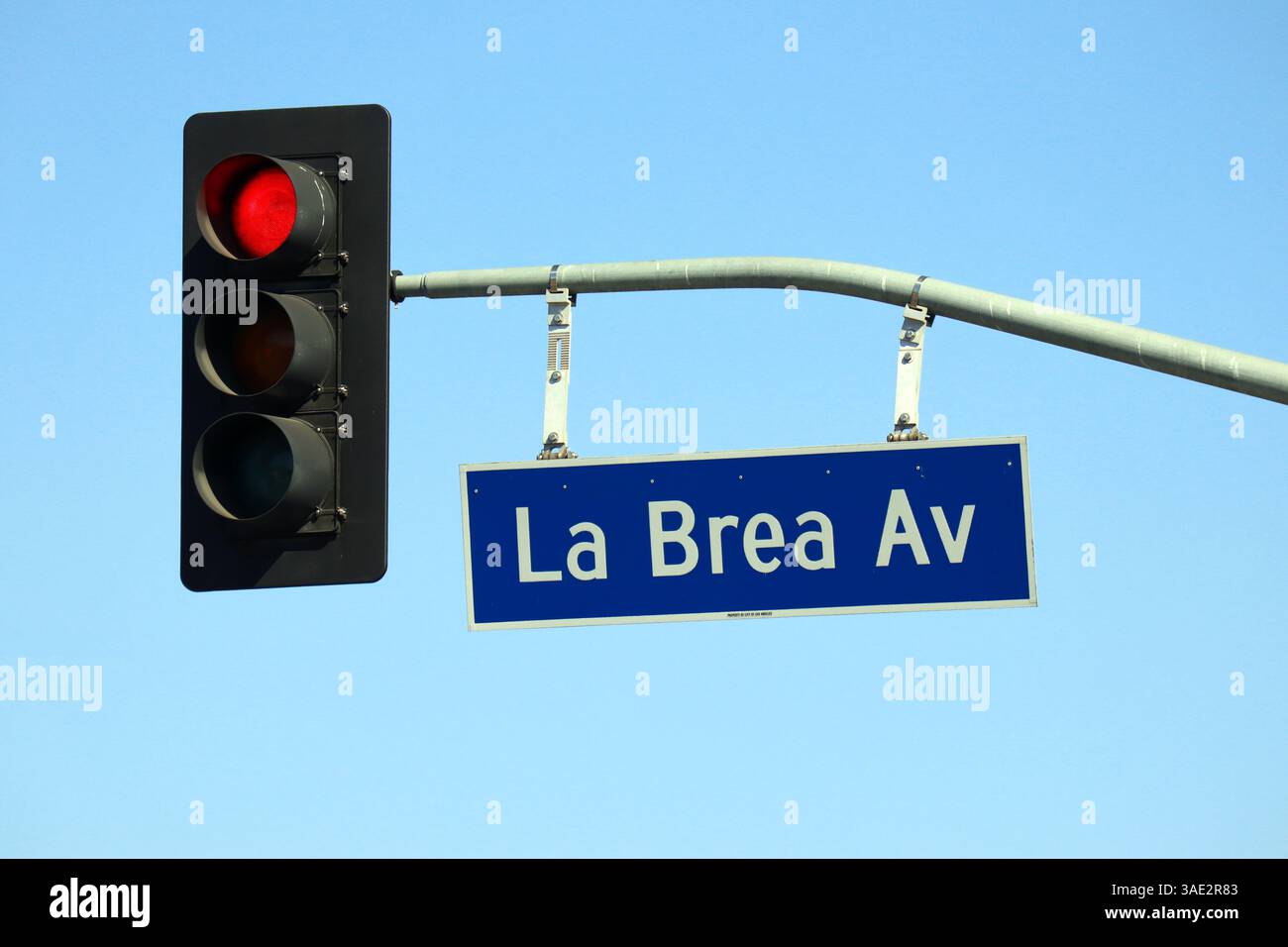 Los Angeles, California: La Brea Avenue sign Stock Photo - Alamy