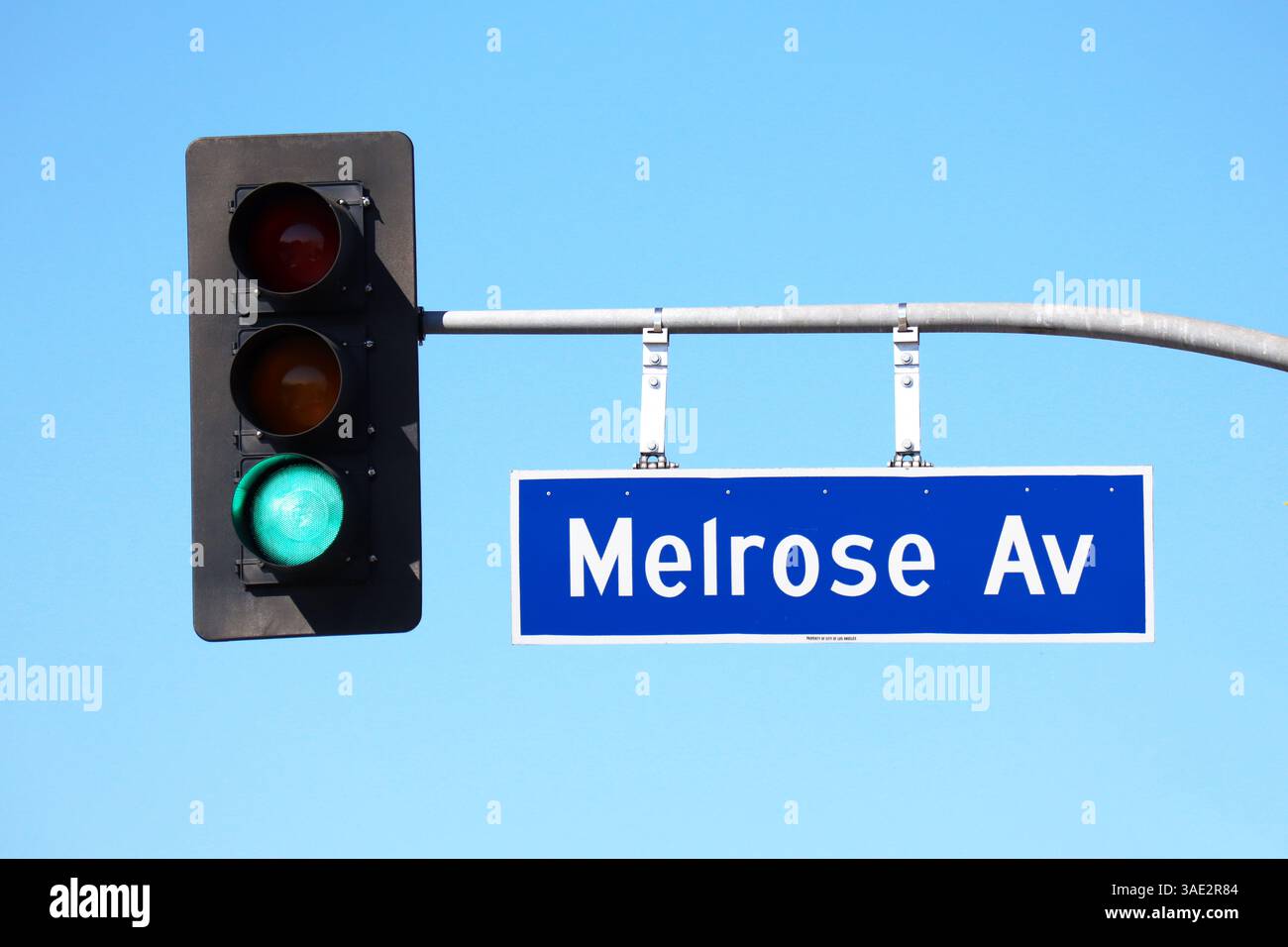 Los Angeles, California: Melrose Avenue sign Stock Photo - Alamy