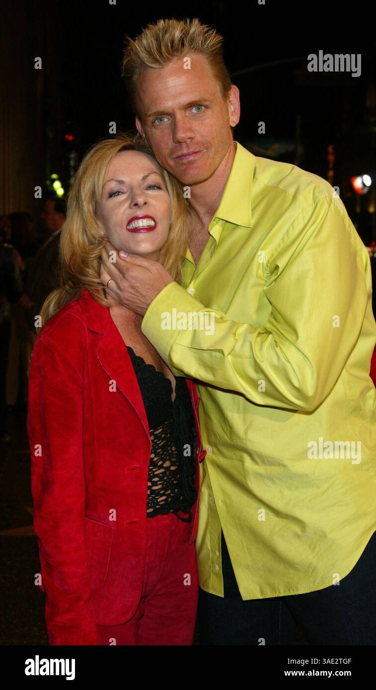 Apr 02, 2002; Hollywood, CA, USA; Actor CHRISTOPHER TITUS and wife ERIN ...