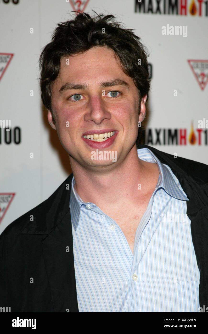 Apr 25, 2002; Hollywood, CA, USA; Actor ZACH BRAFF @ the Maxim Hot 100 ...