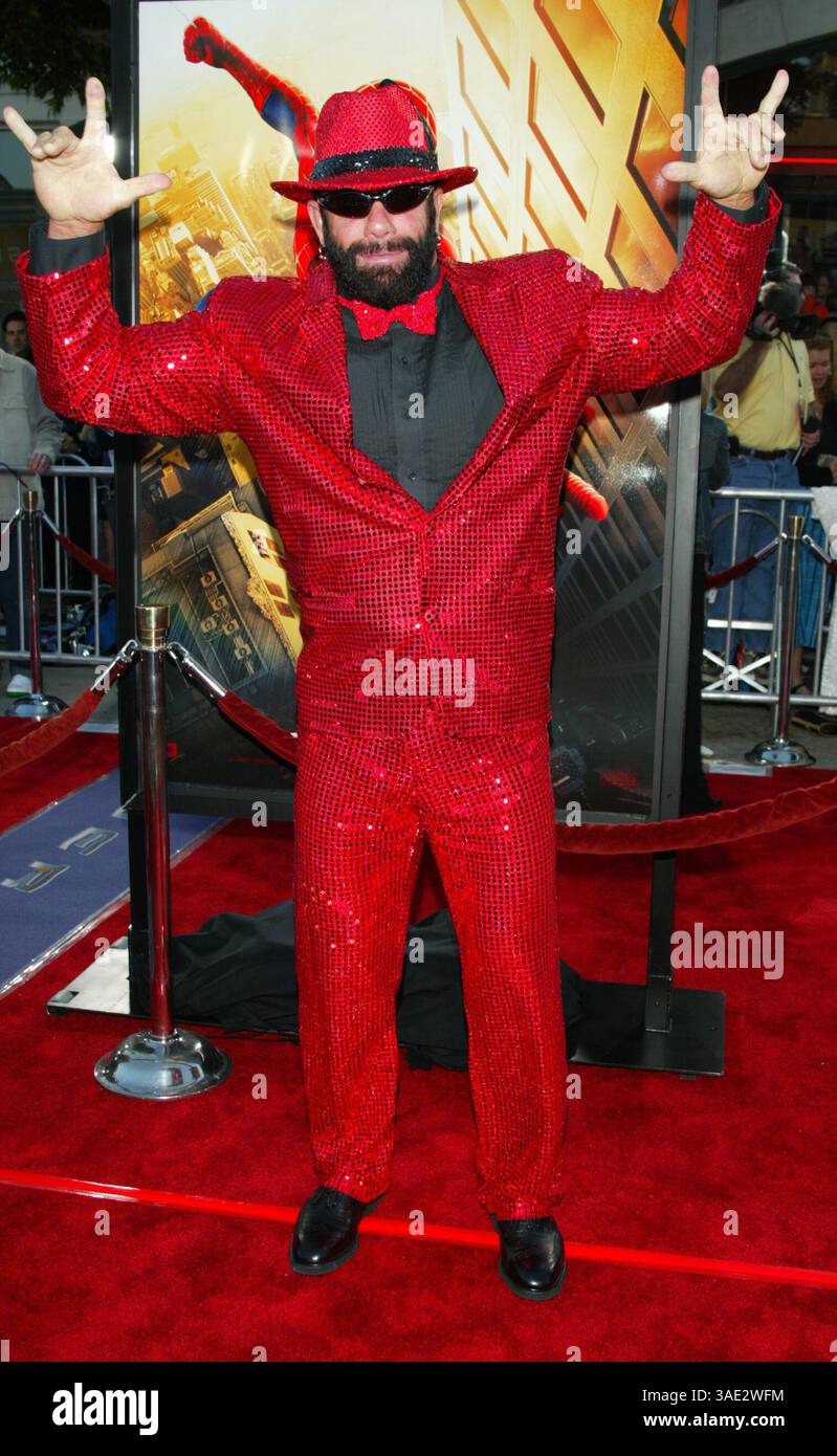 Apr 29, 2002; Westwood, CA, USA; Wrestler RANDY SAVAGE @ 'Spider-Man ...