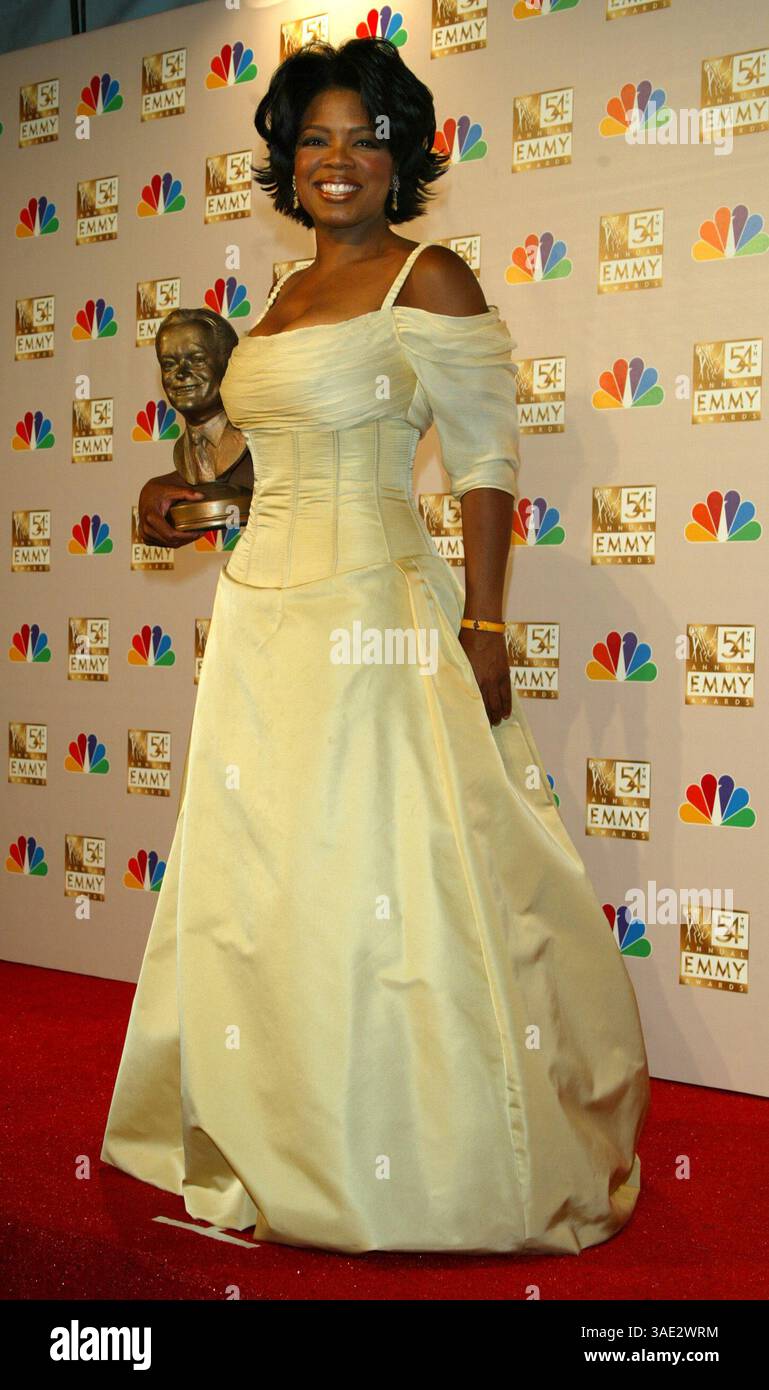 Sep 22, 2002; Los Angeles, CA, USA; Humanitarian OPRAH WINFREY at the ...