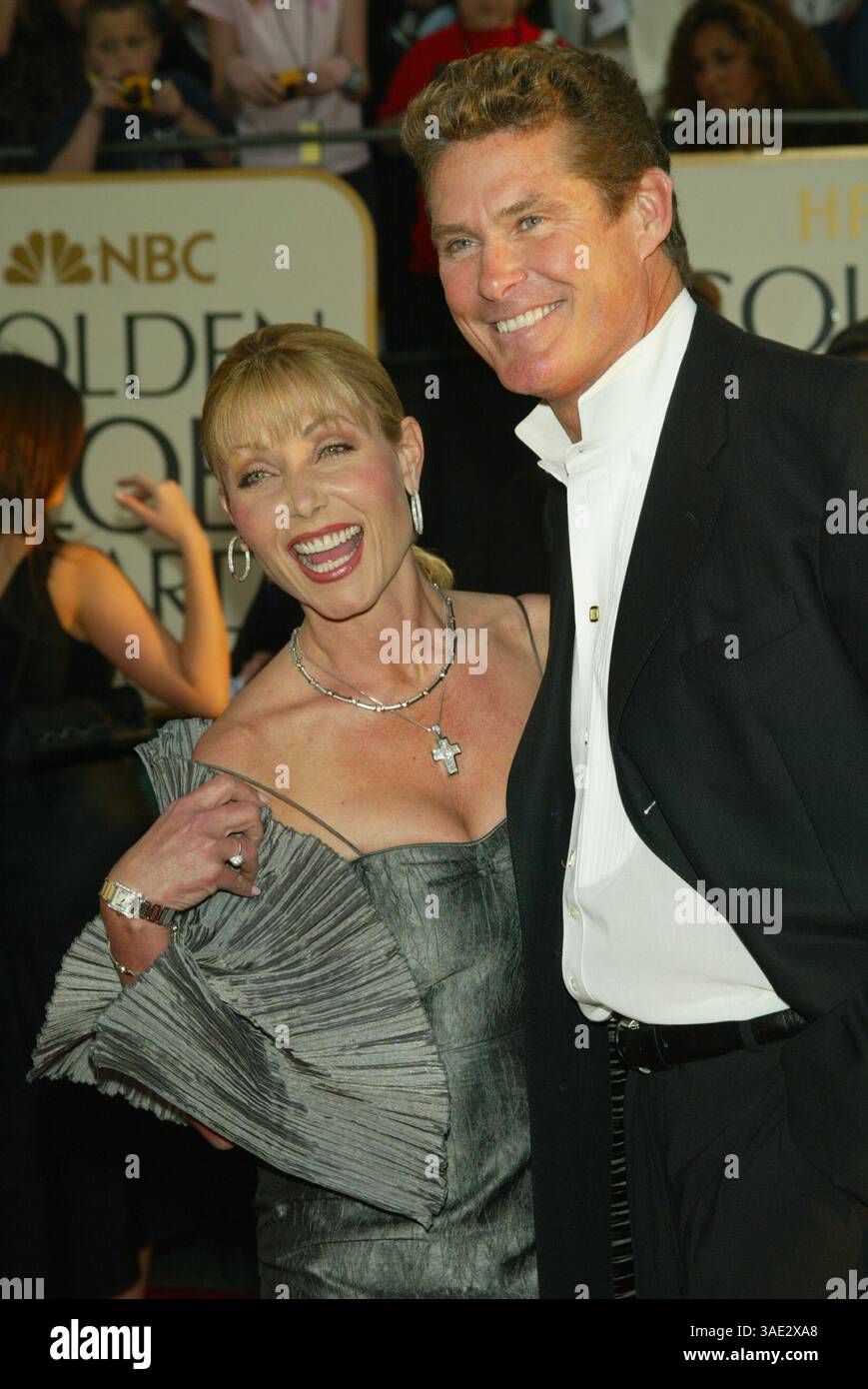 Jan 19, 2003; Los Angeles, CA, USA; Actor DAVID HASSELHOFF and wife ...