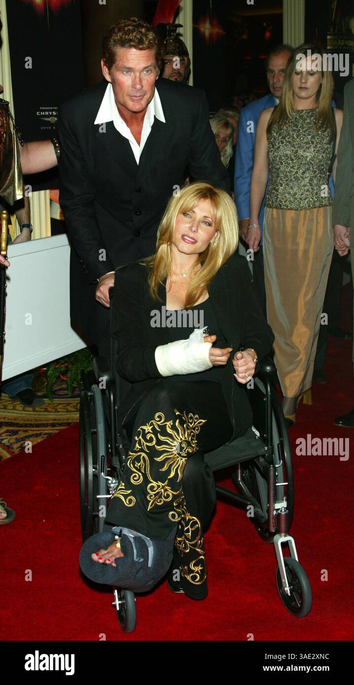 Mar 25, 2003; Las Vegas, NV, USA; Actor DAVID HASSELHOFF & wife PAMELA ...