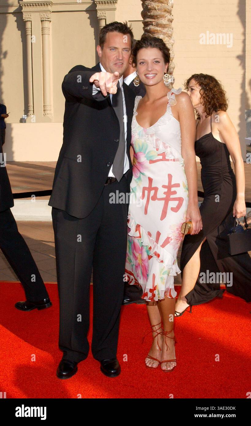 Actor MATTHEW PERRY & date RACHEL DUNN at the 2003 Creative Arts Emmy ...