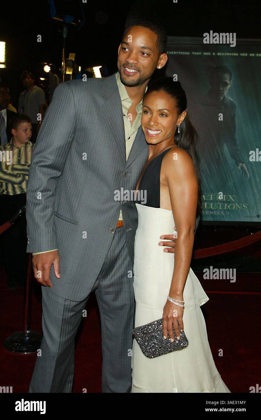 Oct 27, 2003; Los Angeles, California, USA; Actor WILL SMITH & Actress ...