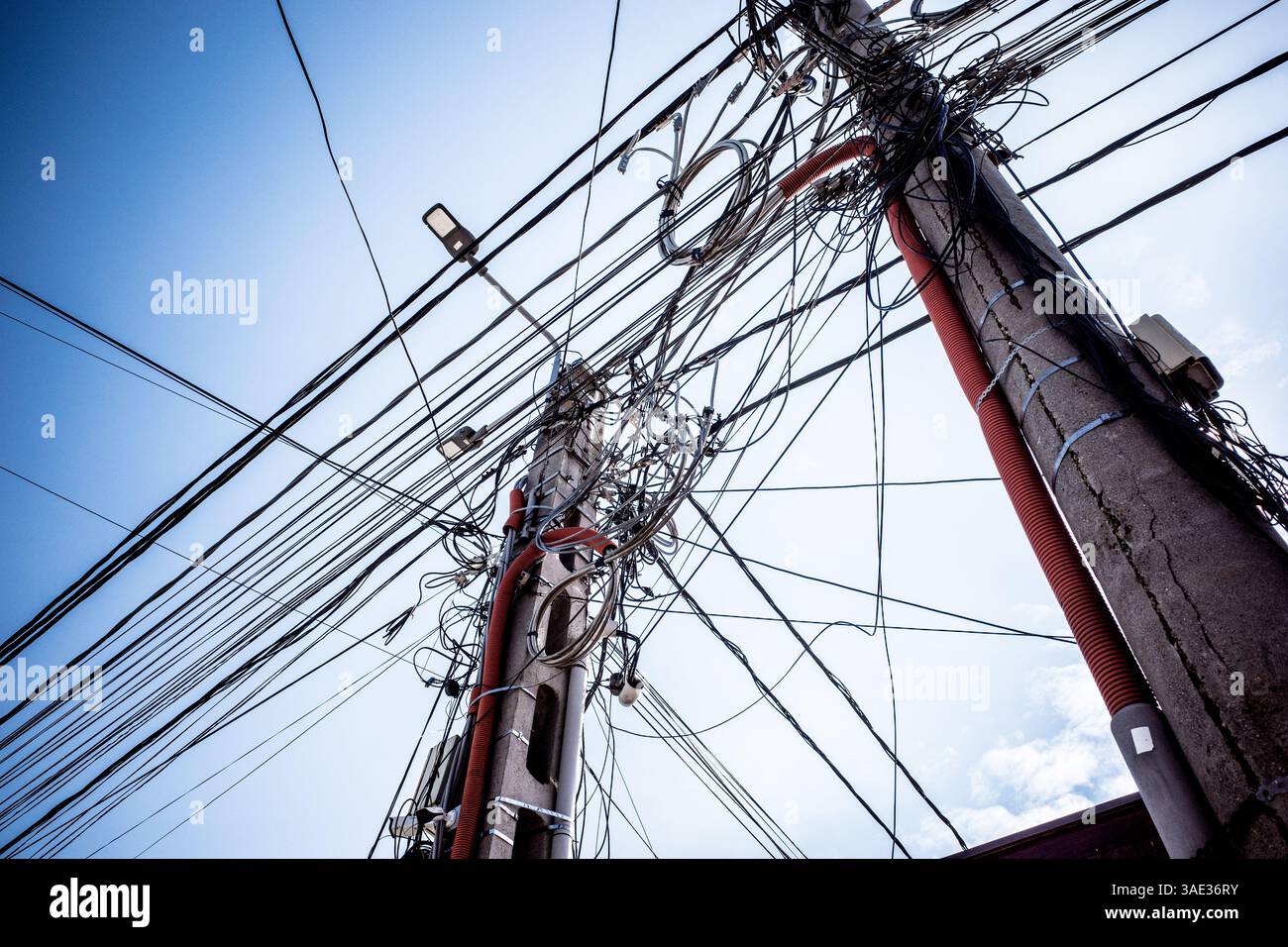 Ugly fiber optics line installation hi-res stock photography and images - Alamy