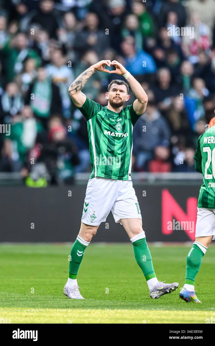 05.04.2025, Weserstadion, Bremen, GER, 1. FBL, SV Werder Bremen vs ...