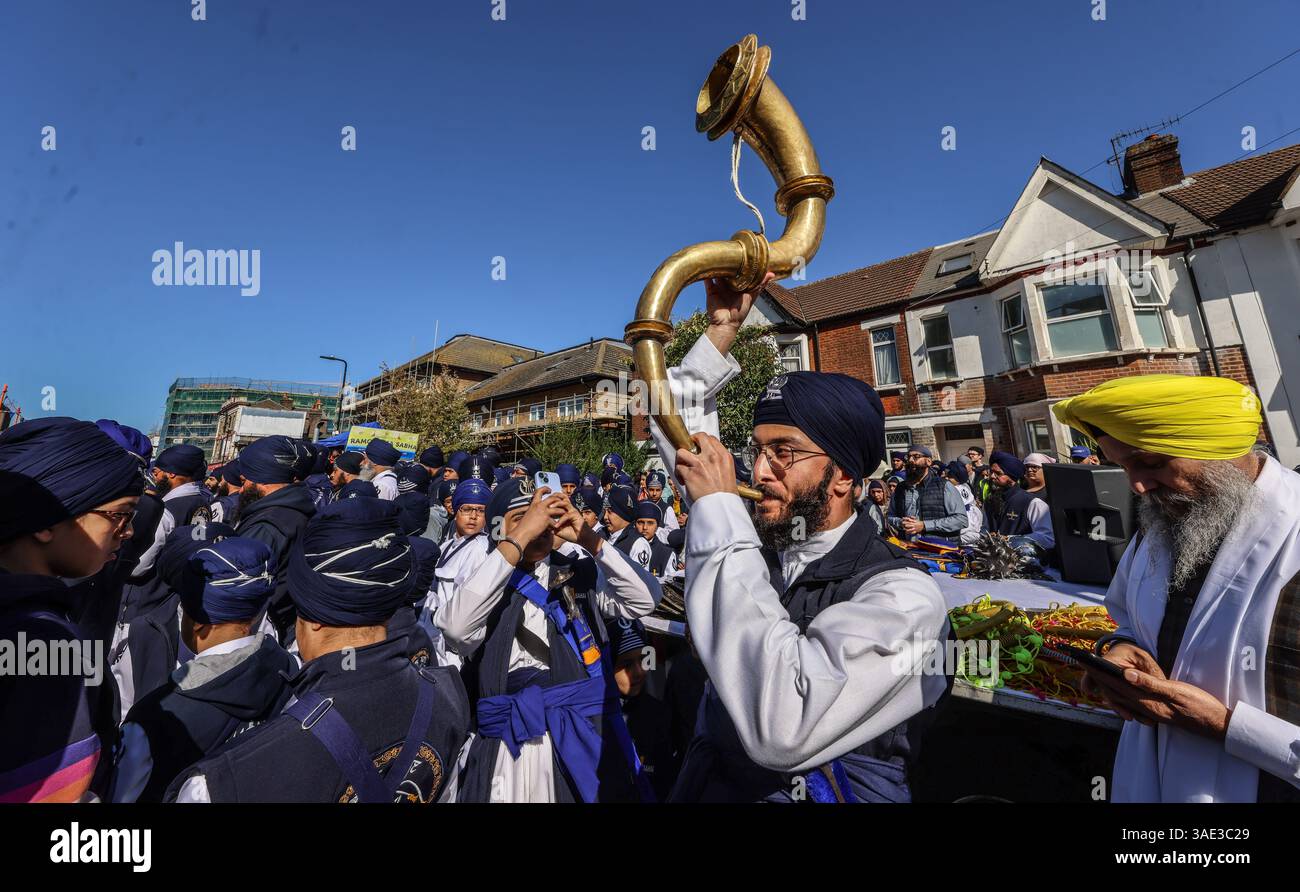 Southall West London, England 06-April 2025 Vaisakhi is a major ...