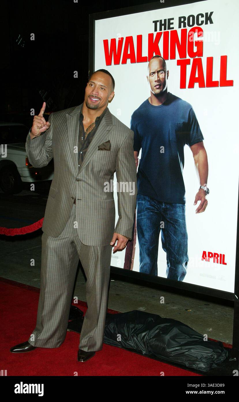 Mar 29, 2004; Hollywood, California, USA; Actor DWAYNE JOHNSON at the ...