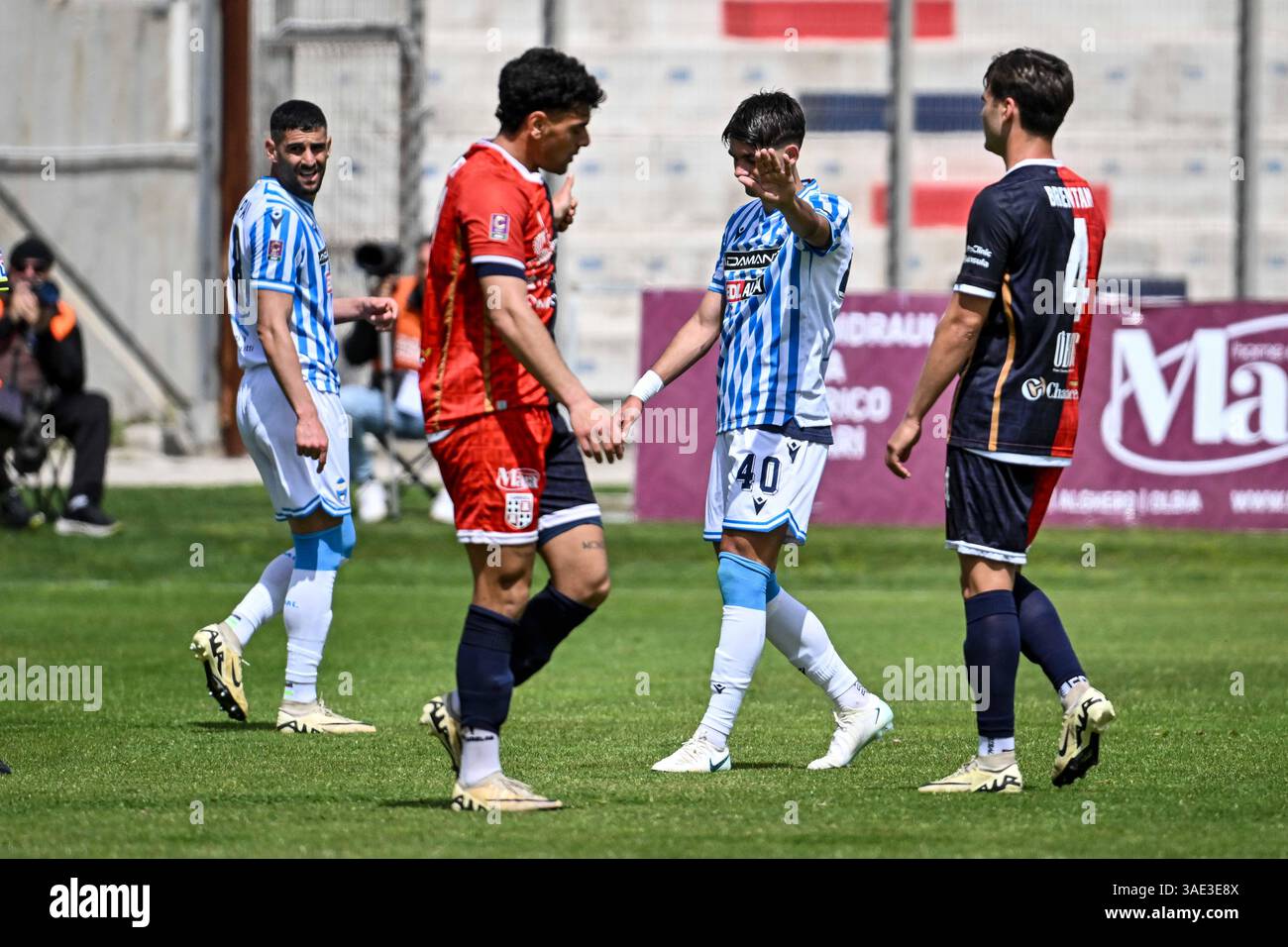 Sassari, Italy. 06th Apr, 2025. Cristian Spini of SPAL during Torres vs ...